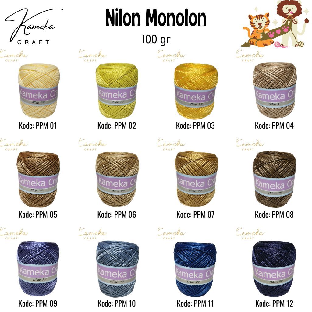 Premium PP Monolon Nylon/ Knitting Yarn (PPM) | Shopee Singapore