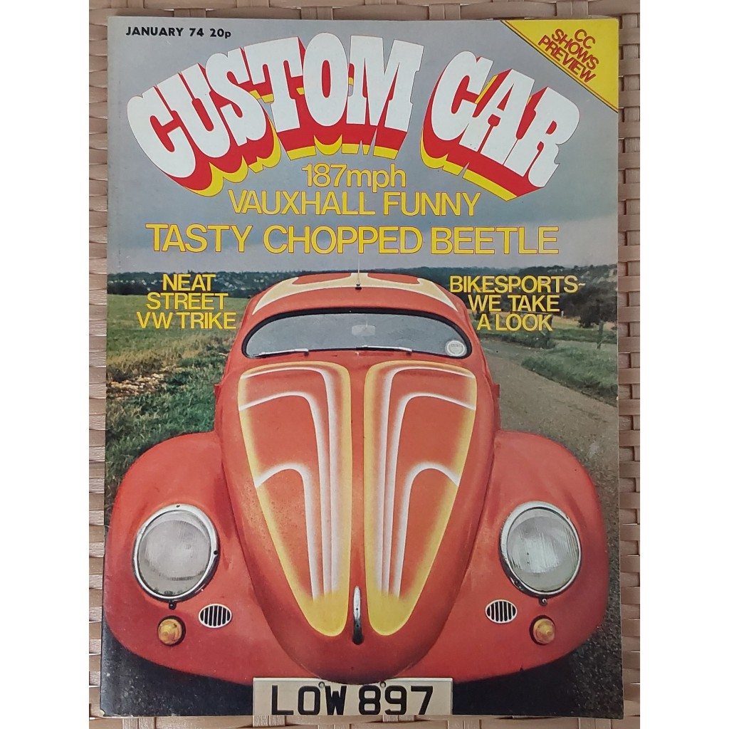 VERY RARE, VINTAGE - UK Custom Car Magazine, January 1974, VW Beetle ...