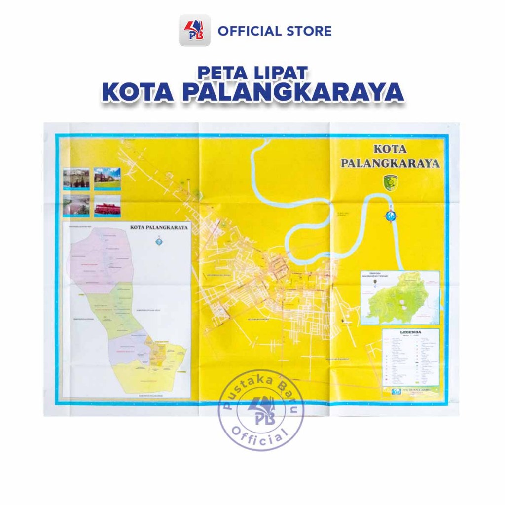 Palangkaraya City Map / Palangkaraya City Sheet Folding Map / Mas Surya ...