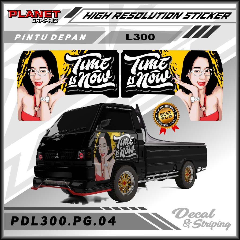 Sticker/decal Variation Of Front Door/Side Door Pick Up Mitsubishi L300 ...