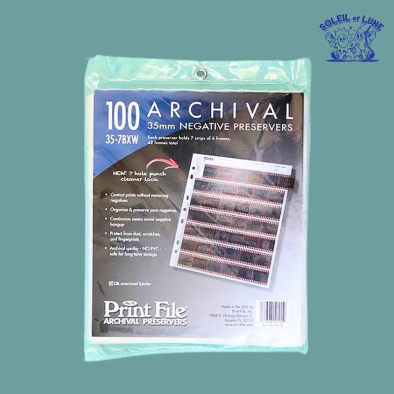 Printfile 35mm or 120 Archival Negative Storage Sleeves (MINIMUM 5PCS ...