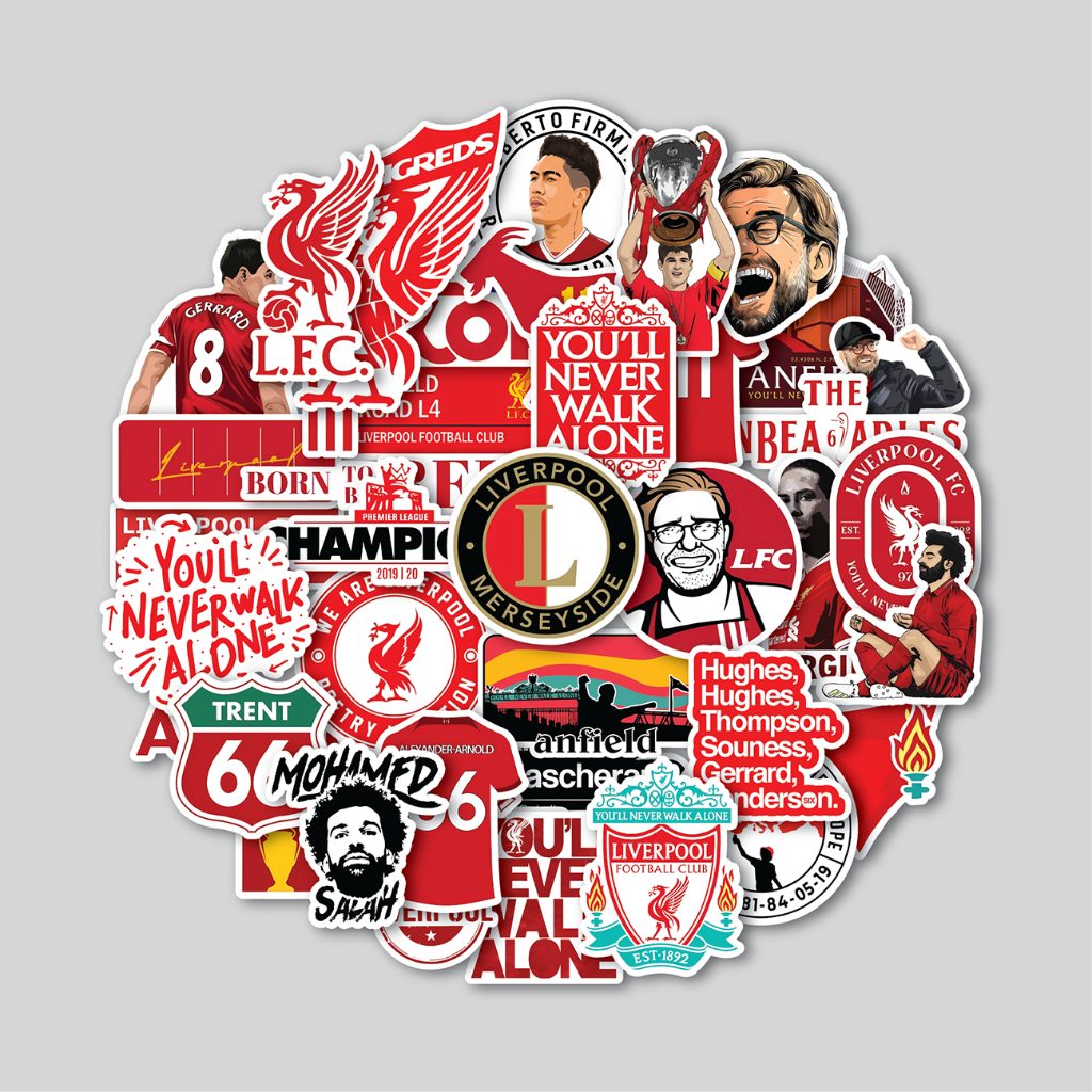 Liverpool STICKER PACK | Tumbler STICKER | Helmet Suitcase LAPTOP ...