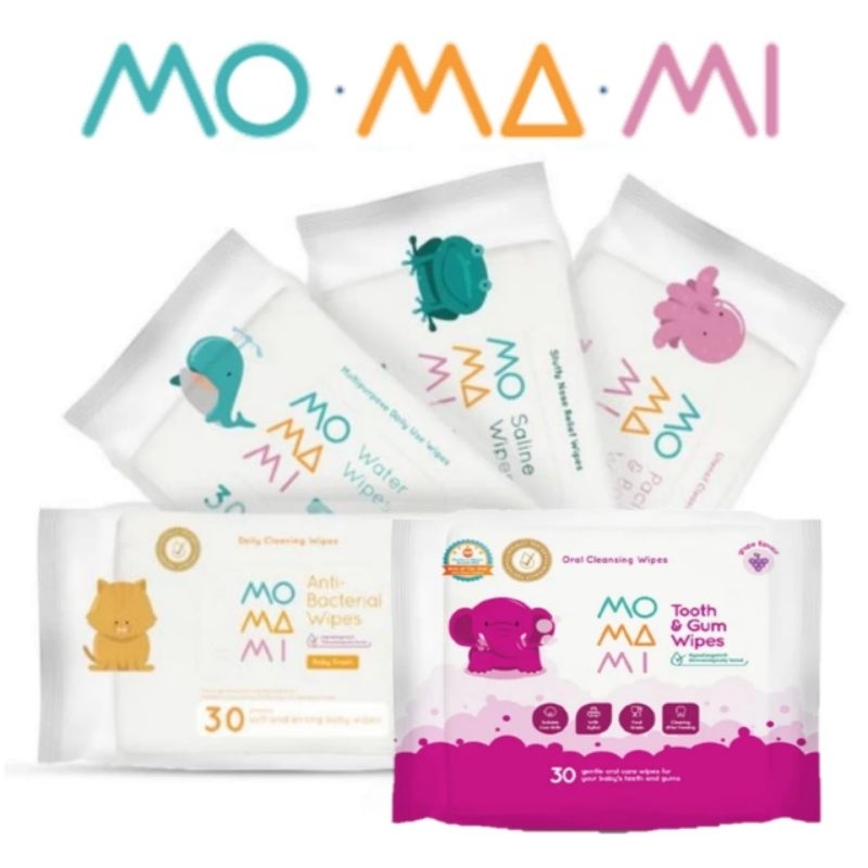 Momami Baby Wet Wipes 30 Sheets - Momami Wipes All Variant | Shopee ...