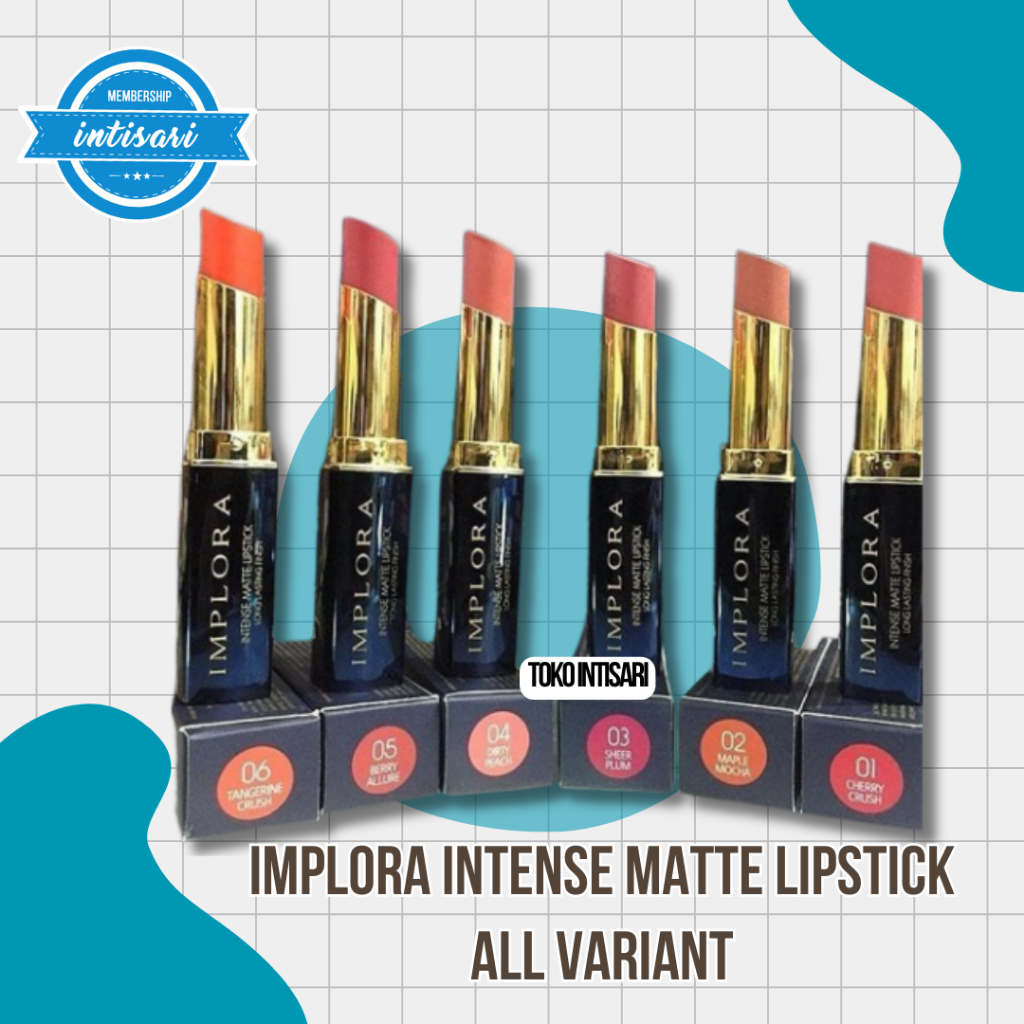 Implora Intense Matte Lipstick All Variant (PCS) | Shopee Singapore
