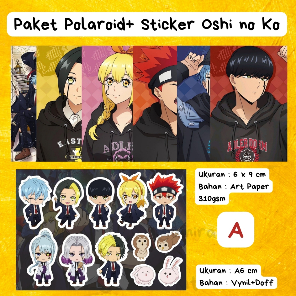 Mashle: Magic and Muscles Polaroid and Stickers | Op Anime | Shopee ...