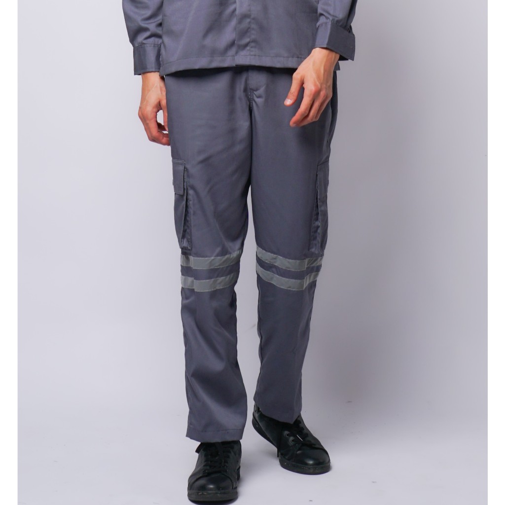 K3 Project Safety Pants Uniform Cargo Work Engineering Mine Cream Color ...