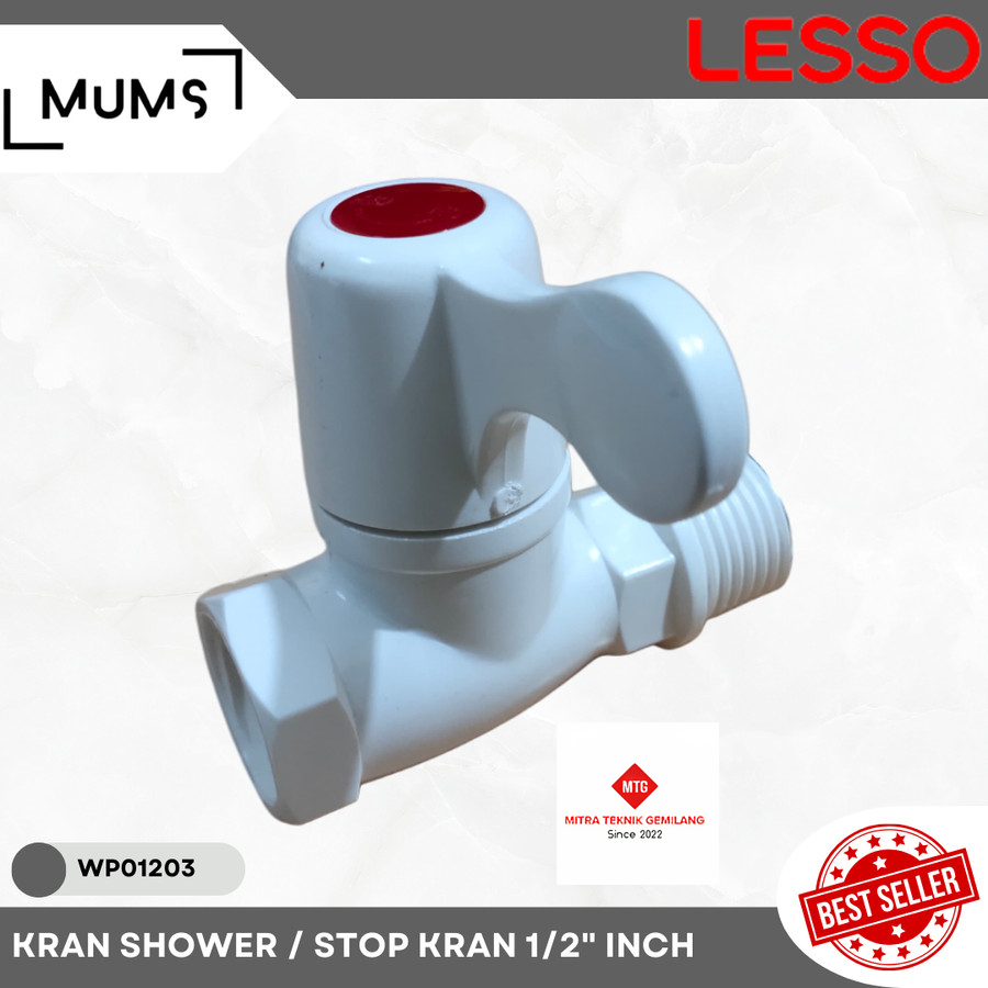 Stop Lesso Water Faucet 1/2" Inch Pvc Plastic Shower Faucet Bidet ...
