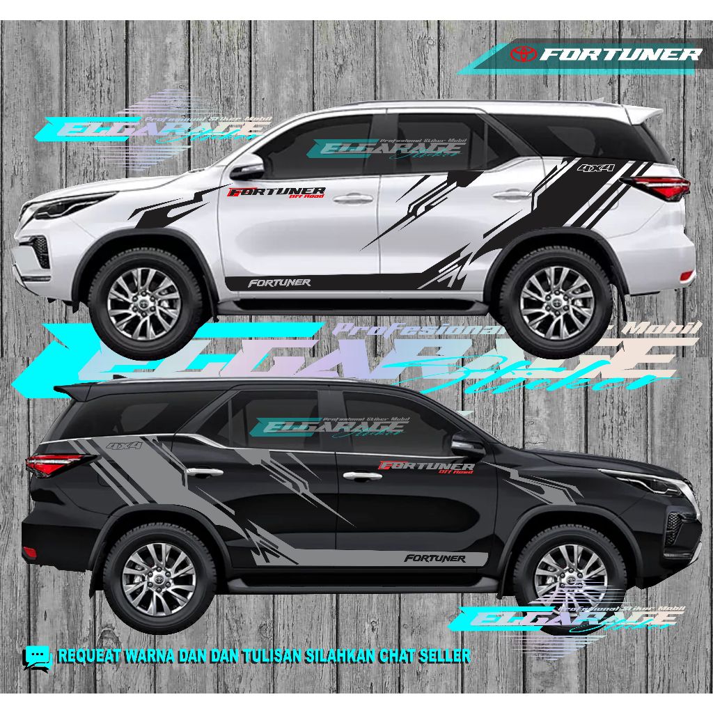 Fortuner Car sticker toyota fortuner Car Side body sticker Newest ...
