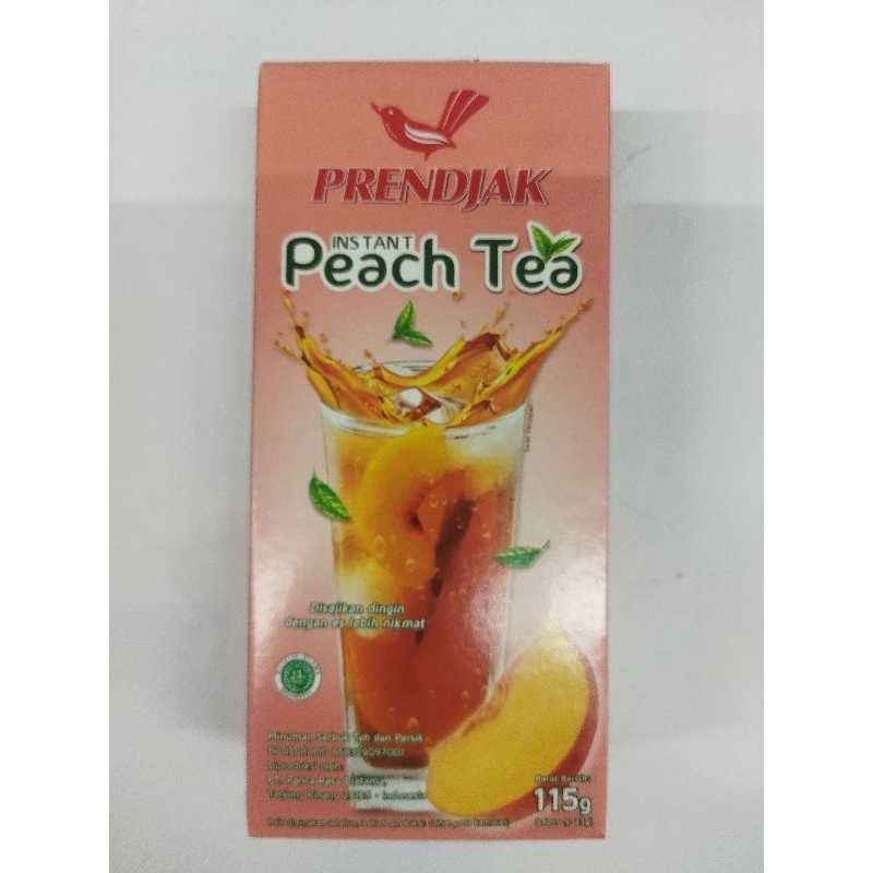 Prendjak Instant Peach Tea Contains 5 Sachets | Shopee Singapore