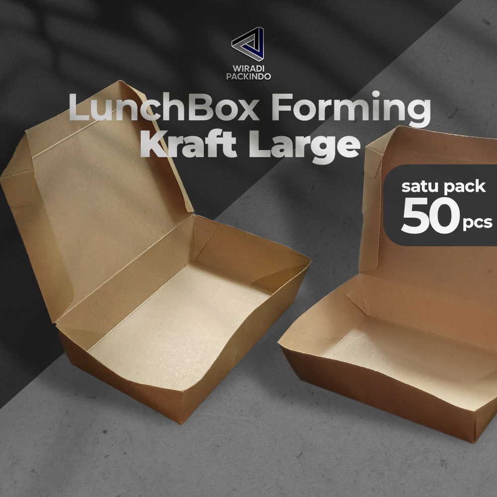 Lunch BOX PAPER Size L Just Use/LUNCH BOX/Rice BOX/Rice Wrap BOX ...
