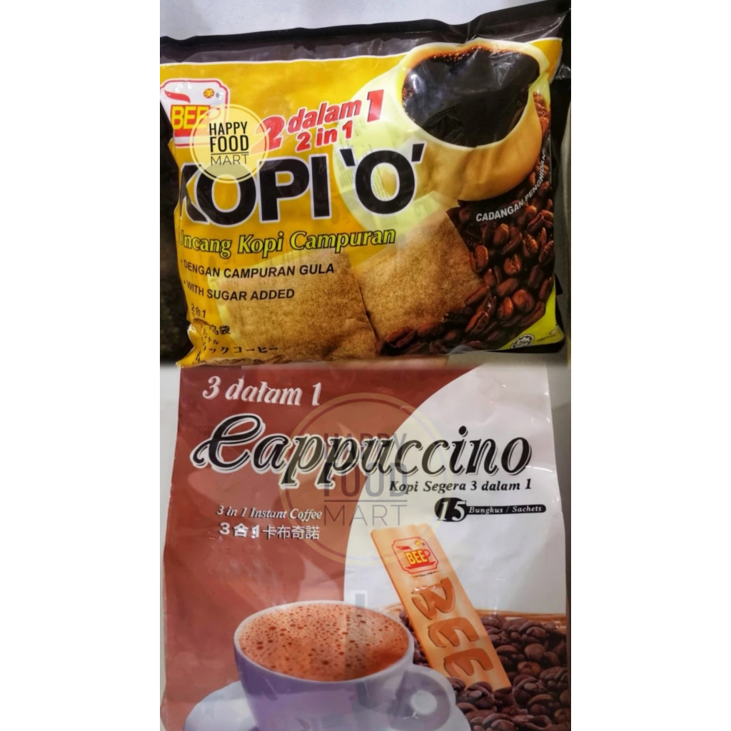 [HALAL] Bee KOPI O 2 IN 1/CAPPUCCINO 3 IN 1/COFFEE WITH SUGAR/IMPORTED ...