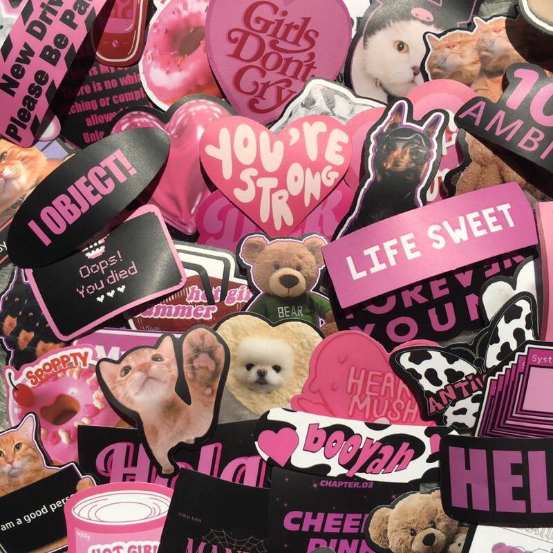 15pcs y2k aesthetic sticker/aesthetic sticker/hp deco sticker/hp casing ...