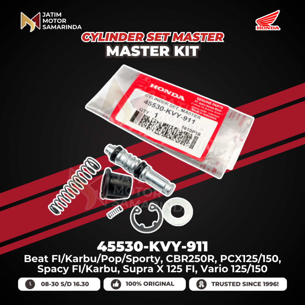 Honda AHM Genuine Parts Cylinder Set Master Brake Kit 45530-KVY-911 ...