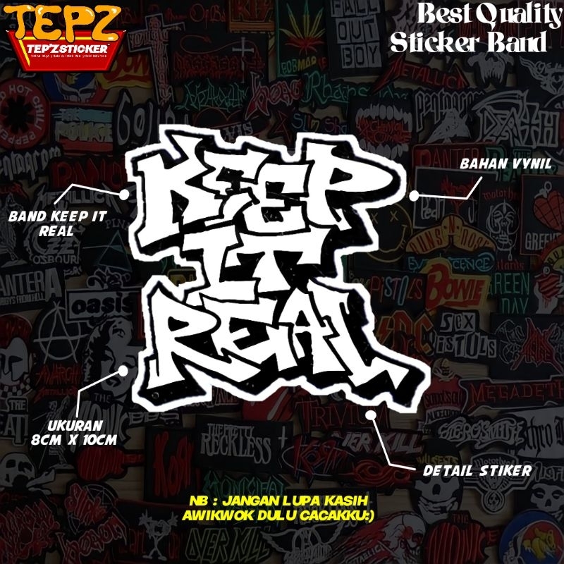 Sticker STICKER (IM KEEP IT REALBAND) BAND STICKER|Metal STICKERS ...