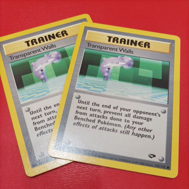 Pokémon TRANSPARENT WALLS GYM CHALLENGE COMMON NON FOIL SINGLE CARD ...