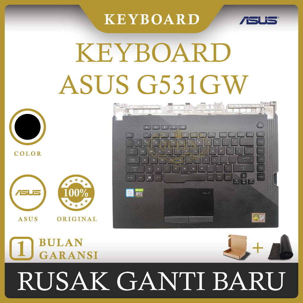 Original ASUS ROG Strix G531 G531GW LAPTOP FRAME KEYBOARD | Shopee ...