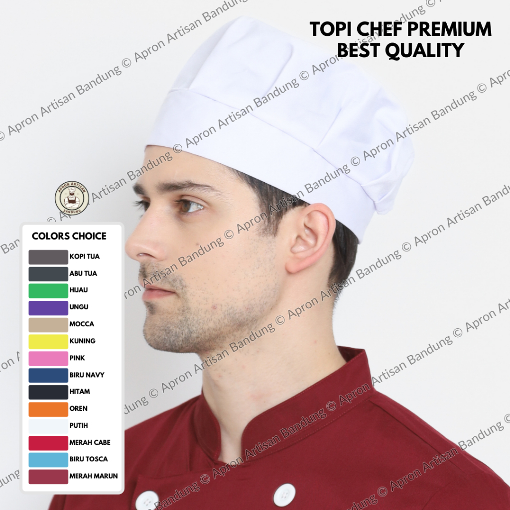 Chef Hat Mushroom Chef Hat For Barista Barberman Waiters Waiters ...