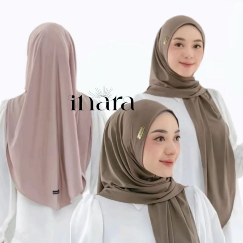 Instant TRIANGLE HIJAB ACRYLIC LABEL Premium Jersey Malay Triangle Oval ...