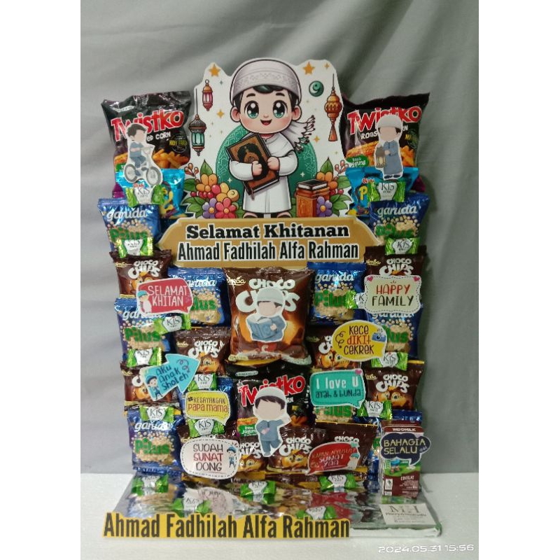 Snack Tower Box/Snack Tower Mading For Birthday, Farewell, Graduation ...