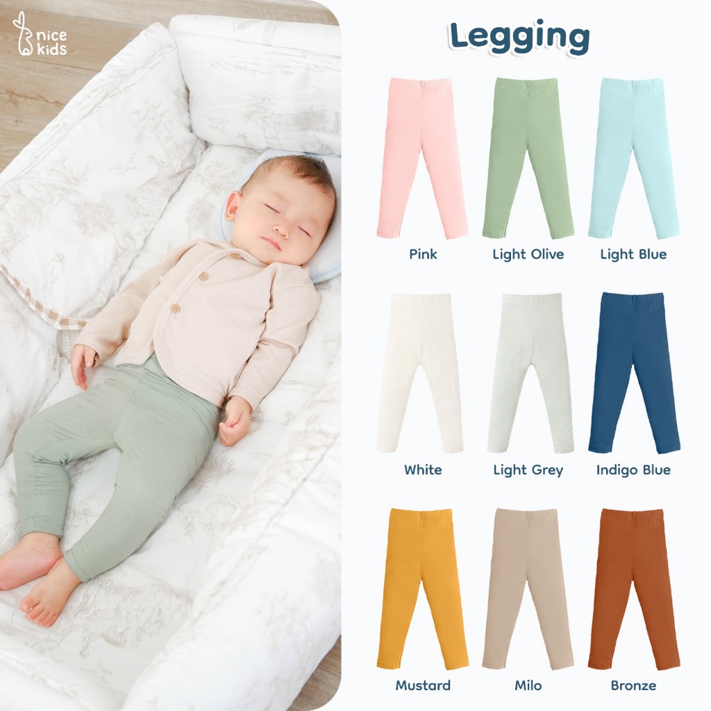 Nice Kids - Baby Leggings (Comfortable Baby Bottoms 0-2 Years) | Shopee ...
