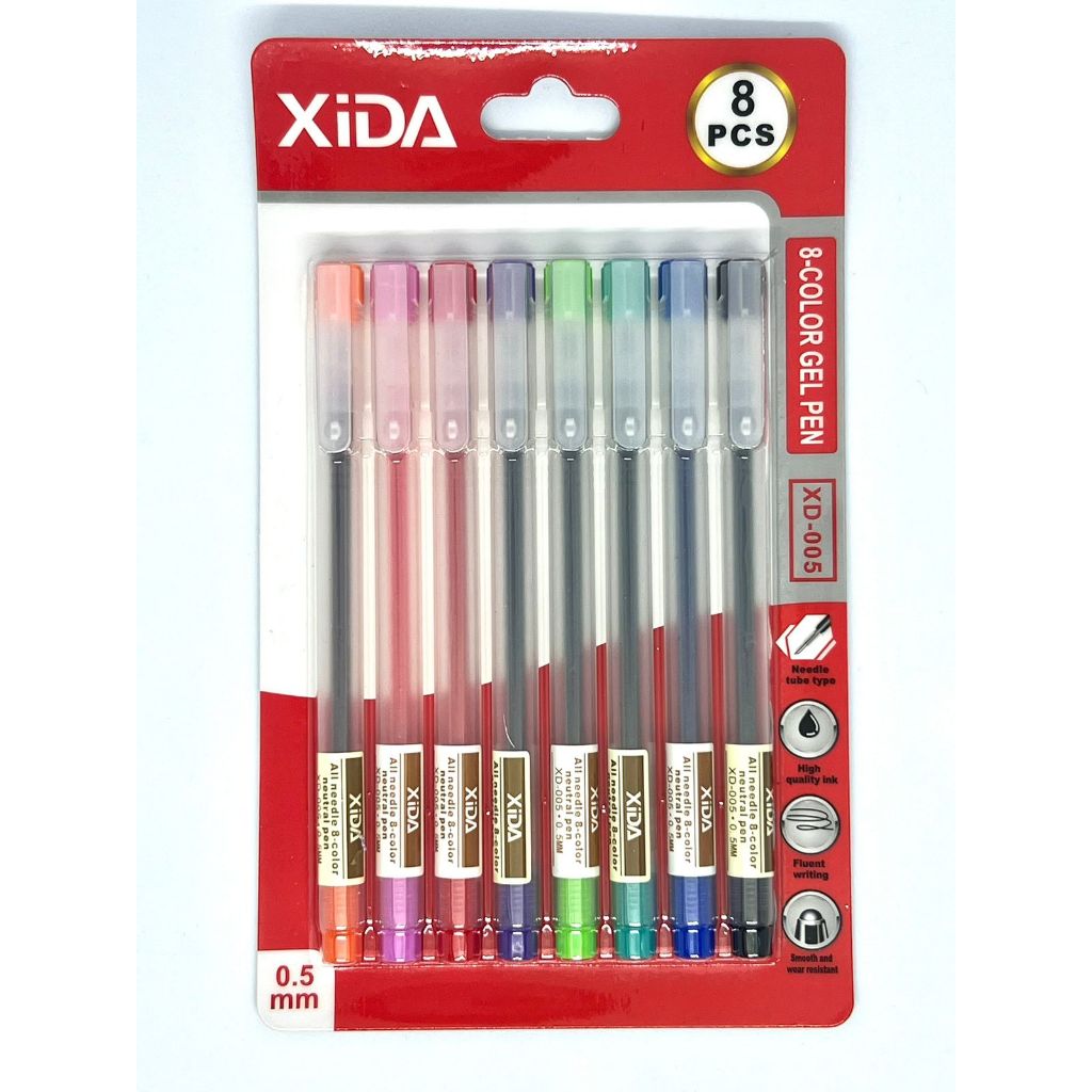 XIDA XD-005 8 COLOR GEL PEN | Shopee Singapore
