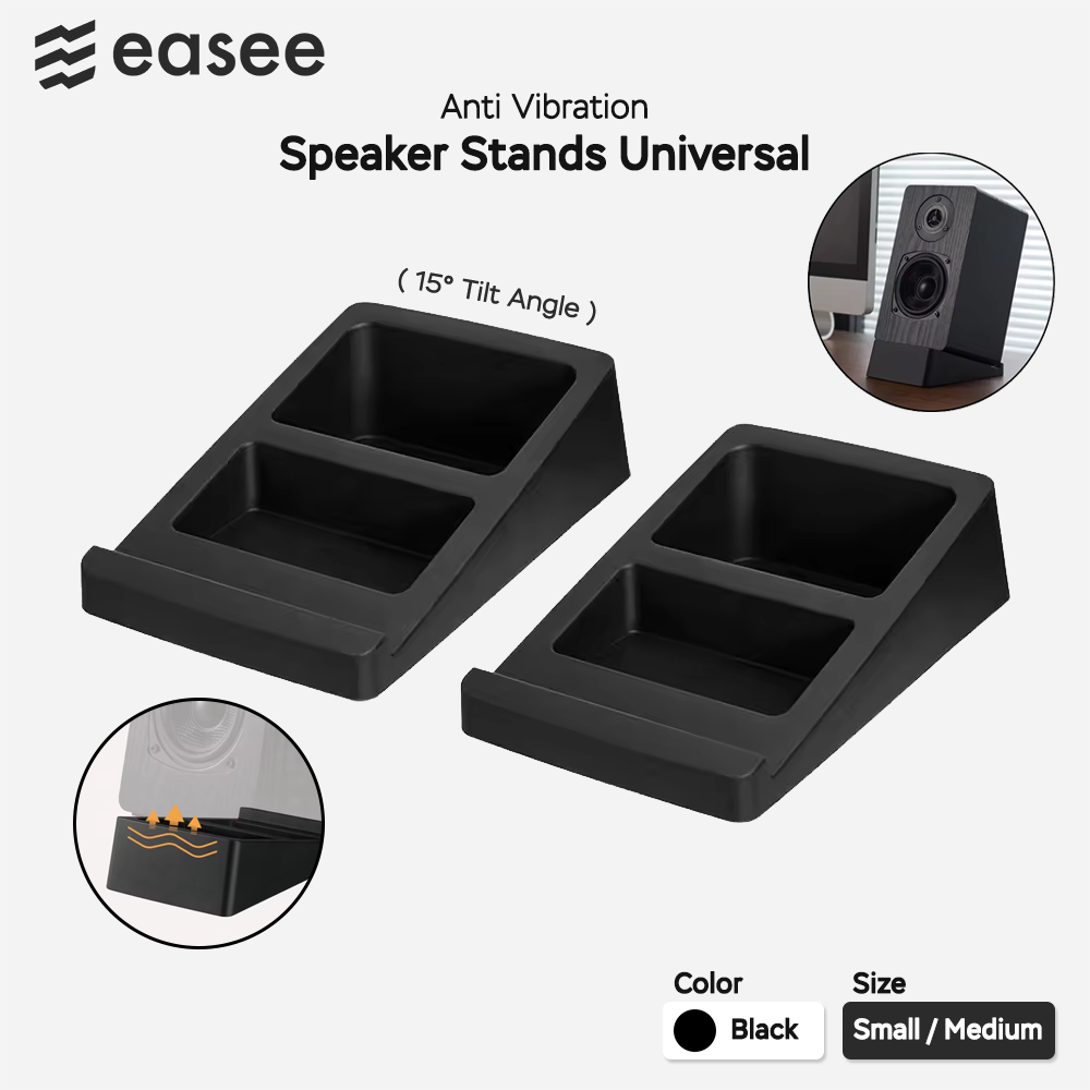 Easee Desktop Speaker Stands Universal Anti Vibration | Shopee Singapore