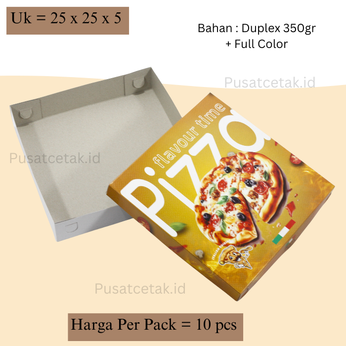 Motif Pizza Box - Pizza Box / Cake Box / Bread Box / Pizza Box / Multipurpose Box (10 PCS ...