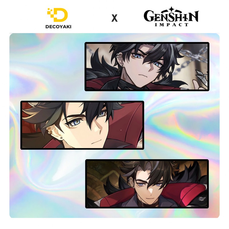 Wriothesley Genshin Impact Hologram Slap Sticker, Wriothesley Genshin ...