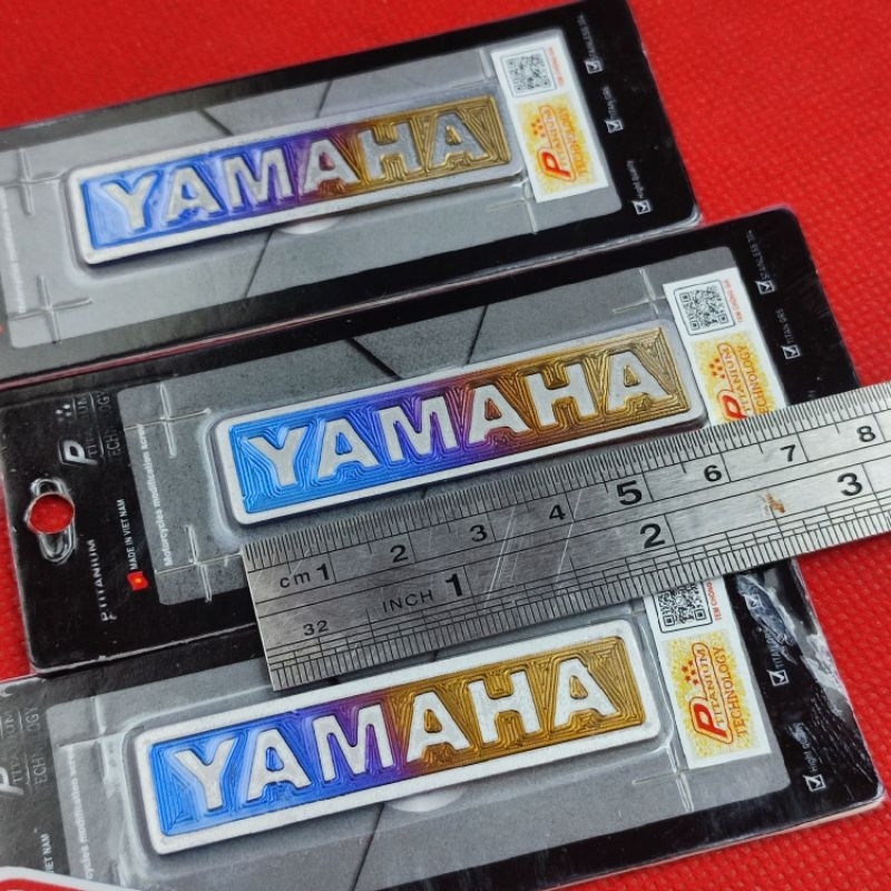 Yamaha titan emblem 6 cm vietnam titanium emblem (1pcs) | Shopee Singapore