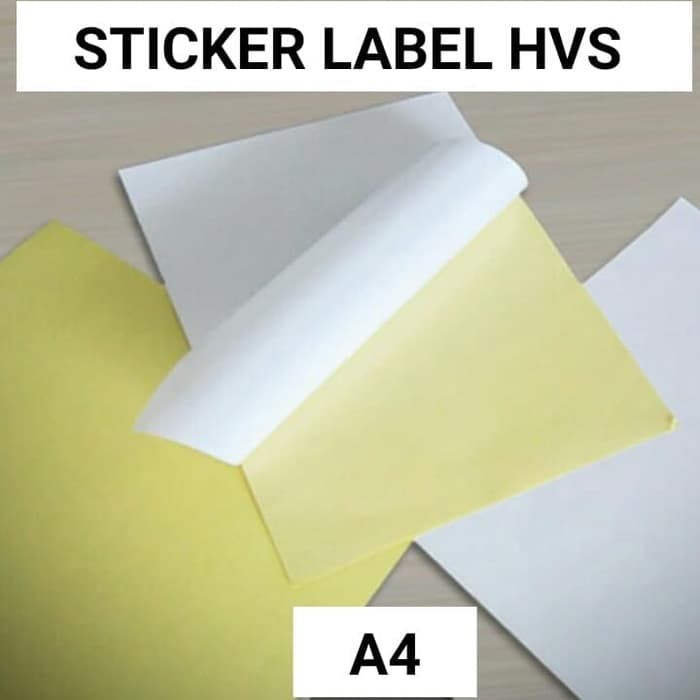 Hvs A4 Matte Doff sticker paper label stickers - per sheet | Shopee ...