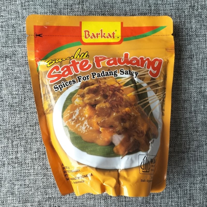 Padang SATE SEASONING 250gr Original Barkat typical of Minang | Shopee ...