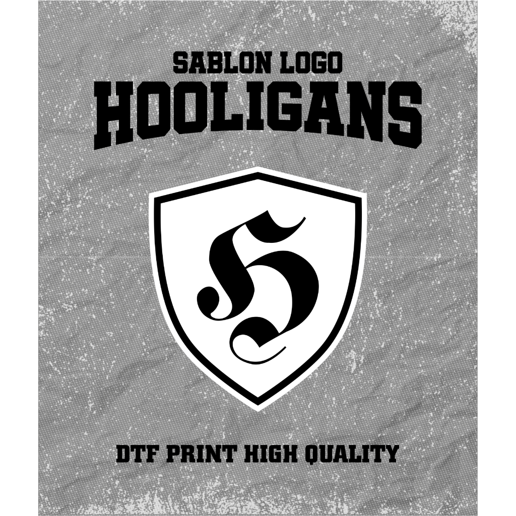 Dtf PRINT HOOLIGANS LOGO SCREEN PRINTING | Shopee Singapore