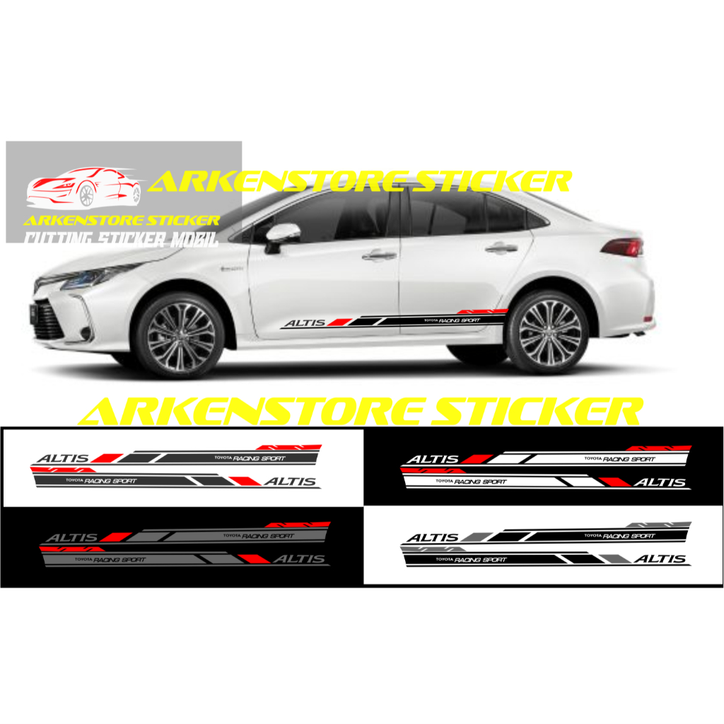 Sticker toyota altis sticker Car sticker altis sticker list altis ...