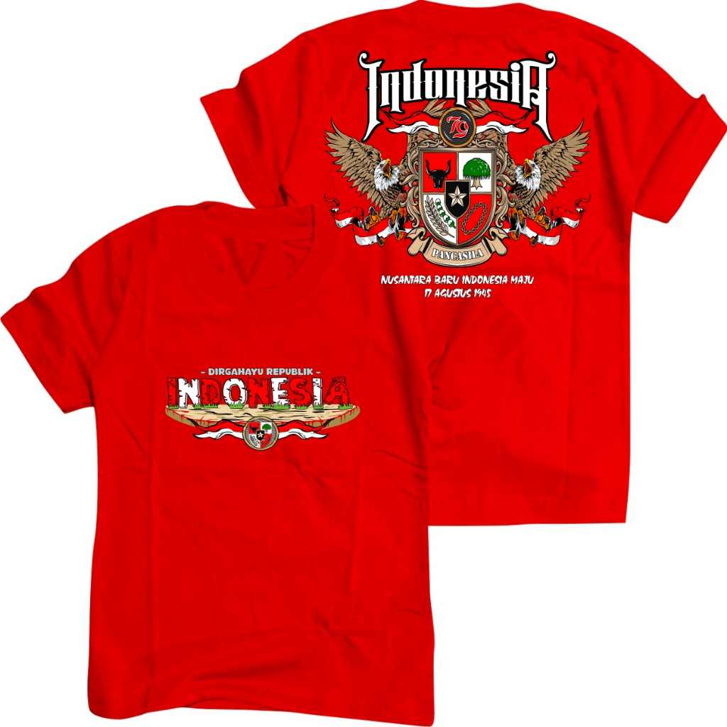 T-shirts RI 79th Anniversary 2024 Garuda Pancasila Symbol August 17th ...
