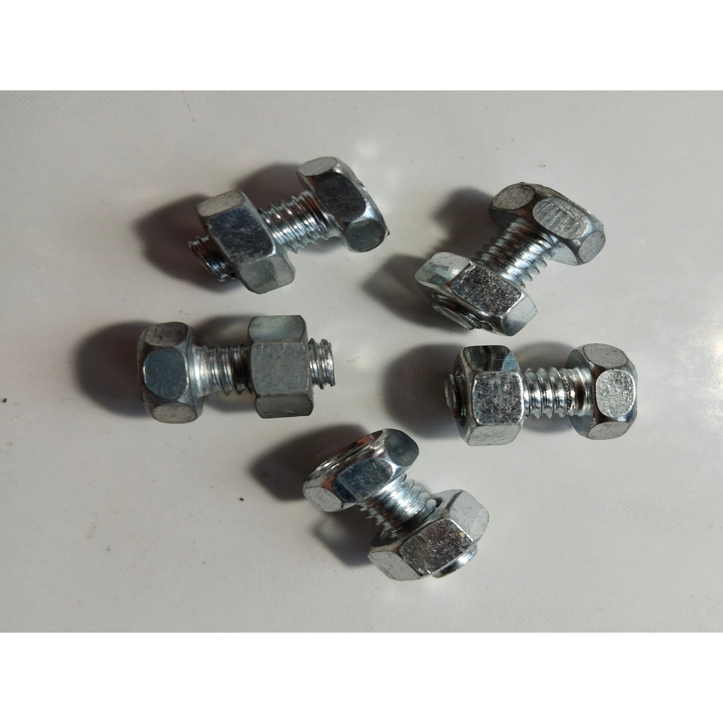 8mm Galvanized Bolt 1cm long with Nut (10mm Key) | Shopee Singapore