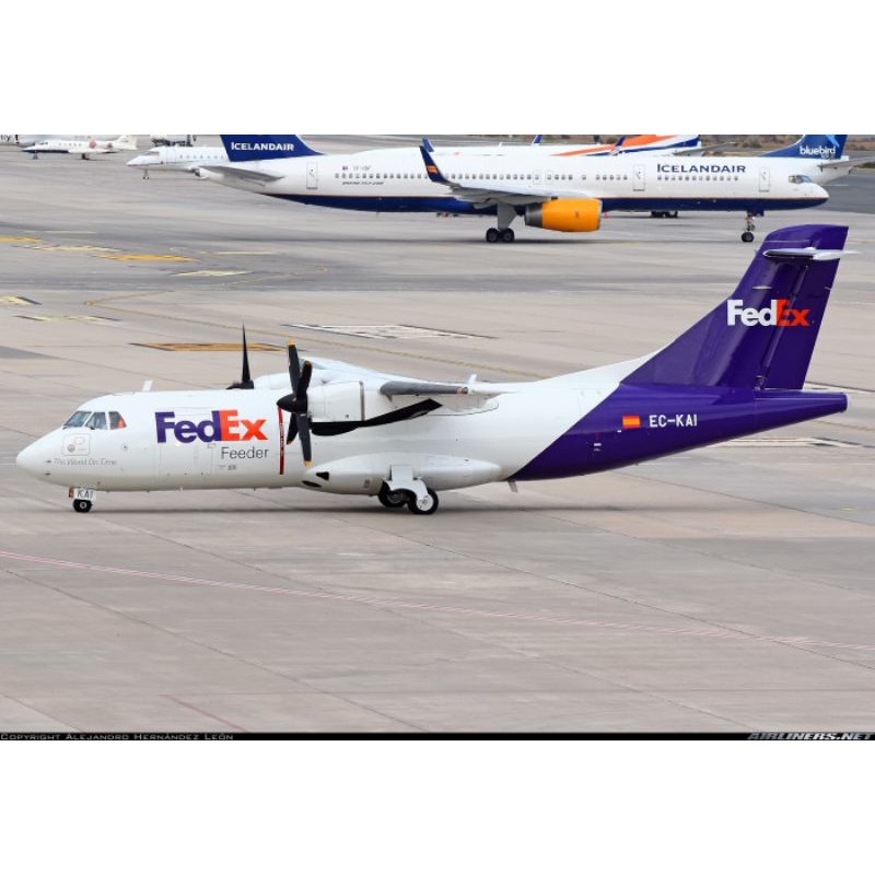 Fedex ATR 42-300 F aircraft papercraft pattern sheet scale 72 (2OP-Aa7 ...