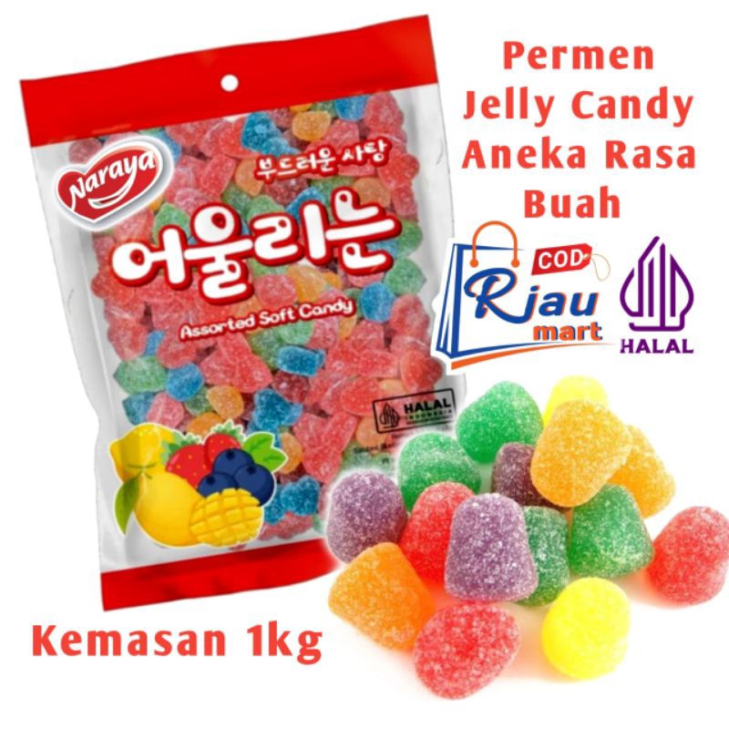 Naraya Jelly Candy Assorted Soft Candy 1kg | Shopee Singapore