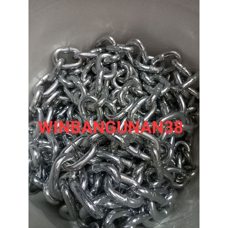 Galvanized Chain/Ship Chain/Lock Chain 3/8 (10mm) | Shopee Singapore