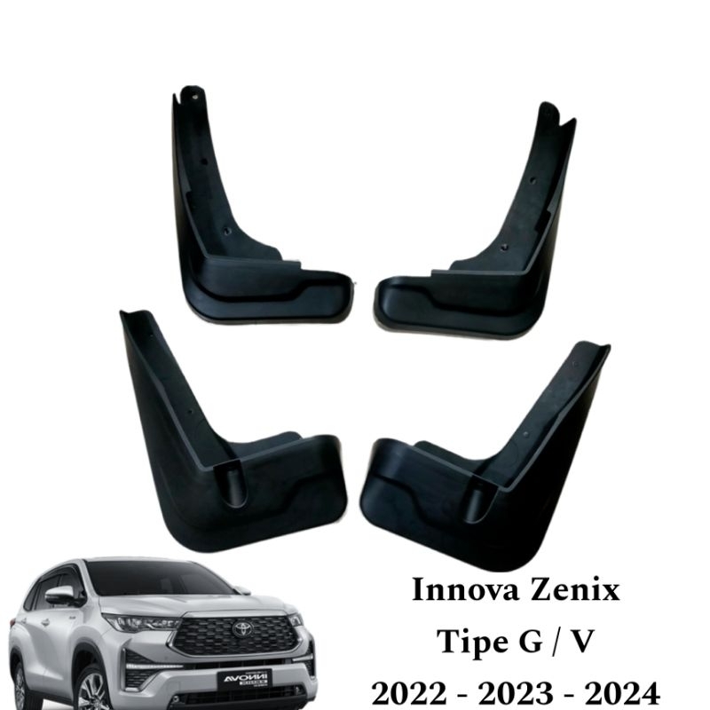 Mud Guard Innova Zenix Type G / V 2022 2023 2024 Flexible Plastic Mud ...