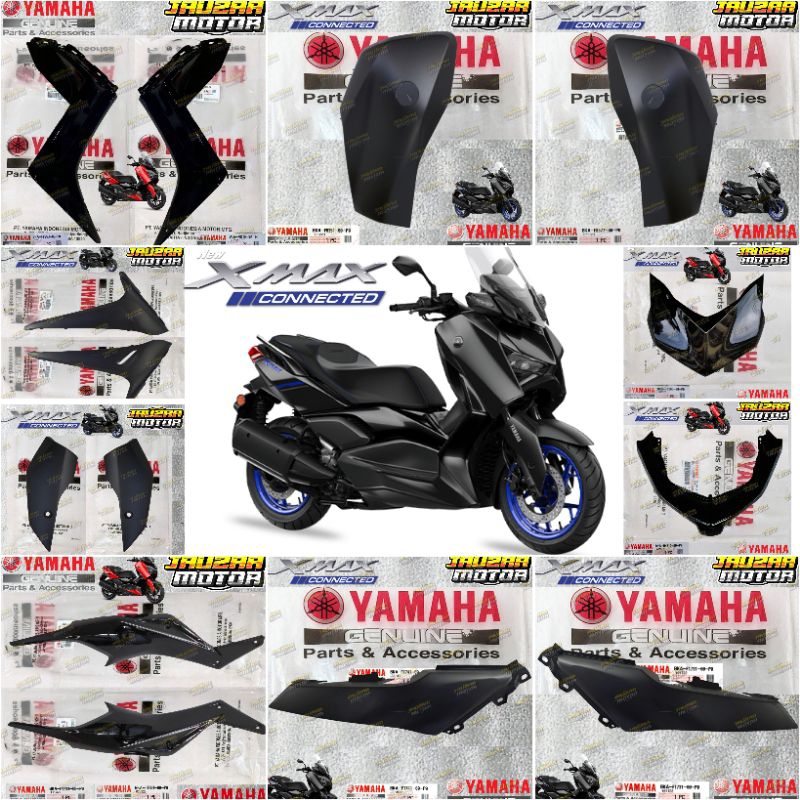 FULL SMOOTH BODY COVER ALL NEW XMAX V2 BLACK DOFF 2023 2024 CONNECTED ...