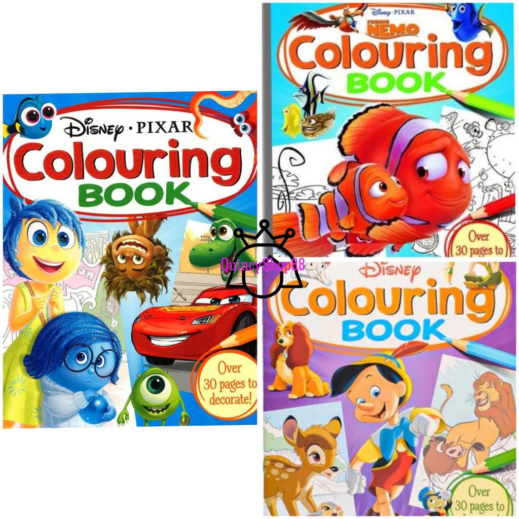 Coloring BOOK "DISNEY PIXAR:FIELD NEMO: COLOURING BOOK", Dino, Cars ...