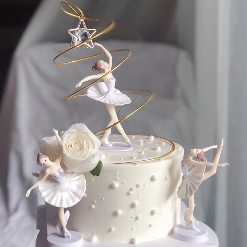 Ballerina Cake Topper / Ballet Cake Doll Birthday Cake Decoration ...