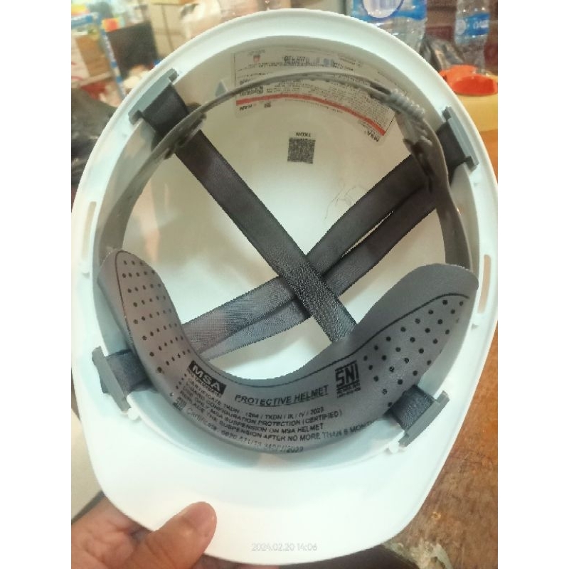 MSA SNI V-Gard Project Helmet + Regular Inner / MSA SNI V-Gard Safety ...