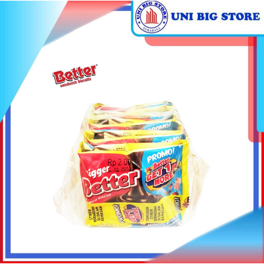Roma Better BIGGER Sandwich Choco Vanilla Cream 27 gr Chocolate Roma ...