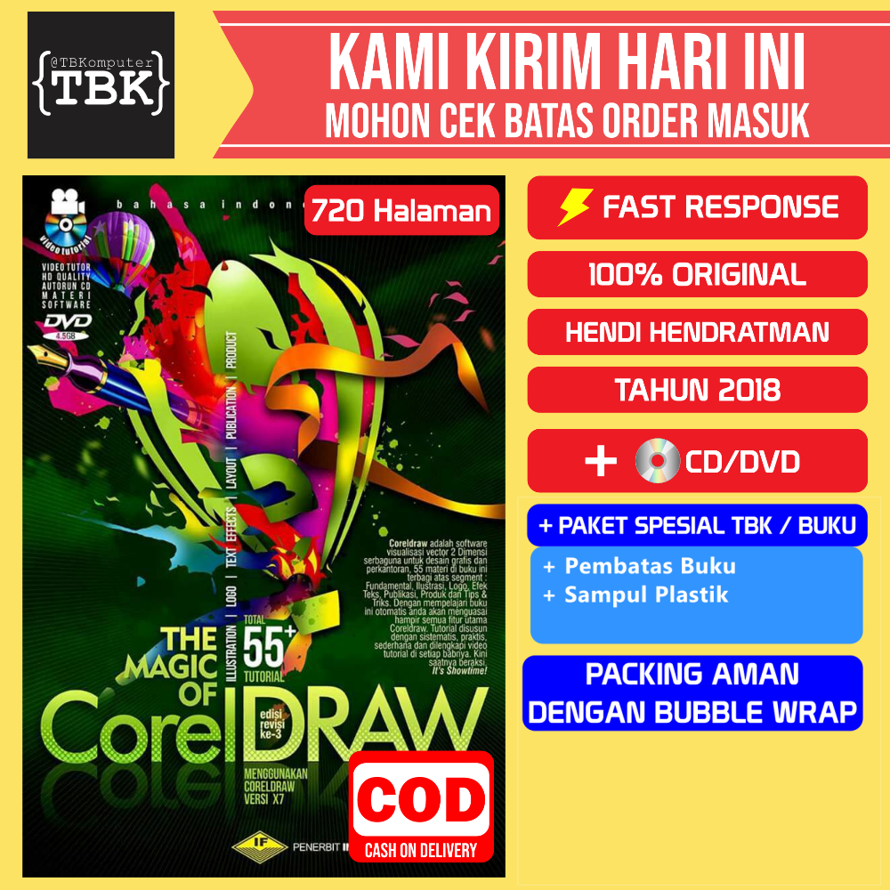 The MAGIC OF CORELDRAW BOOK REVISION OF 3 HENDI HENDRATMAN | Shopee ...