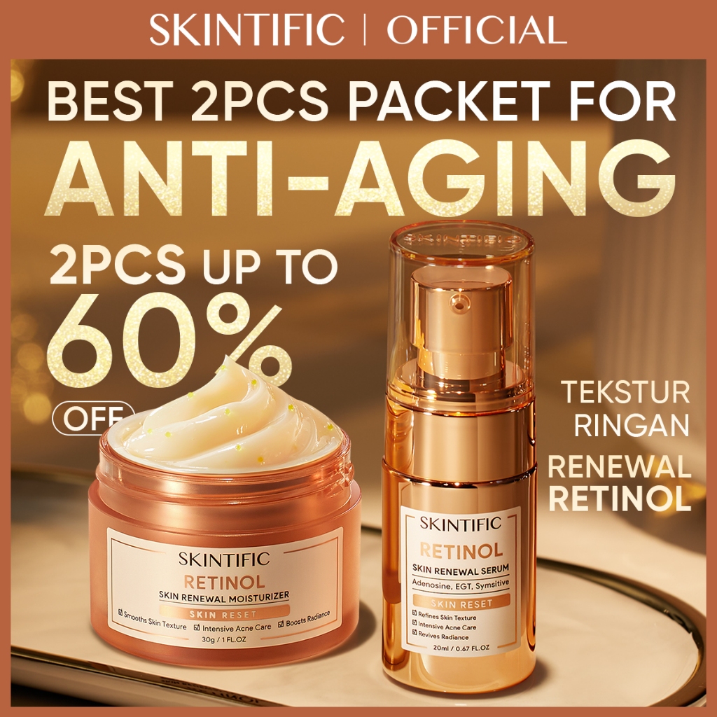[OFFICIAL 2pcs PACKET] SKINTIFIC - 2PCS PACKET Retinol Skin Renewal ...