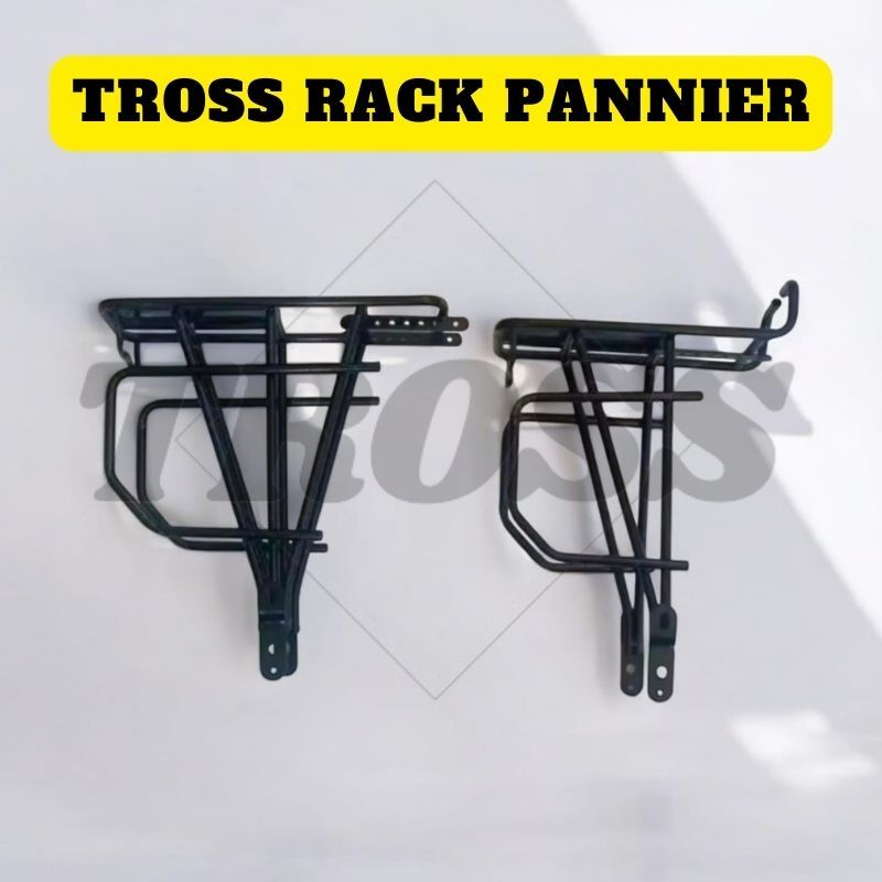 TROSS Rack Pannier Bicycle Pillion Rack MTB Front Rear Touring Luggage ...