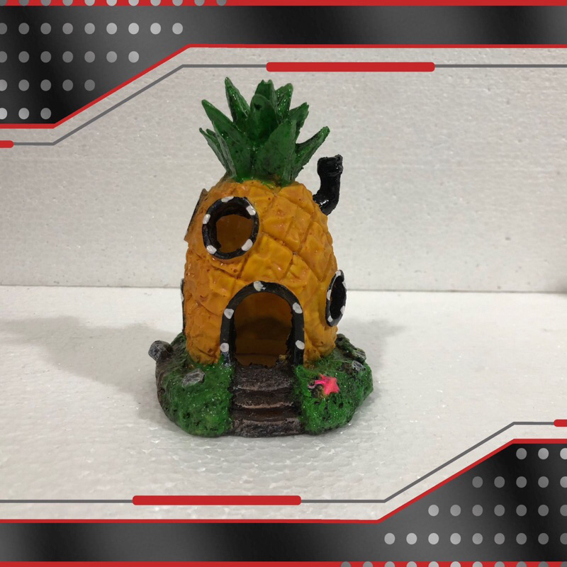 Aquarium decoration with spongebob house shape, spongebob house ...