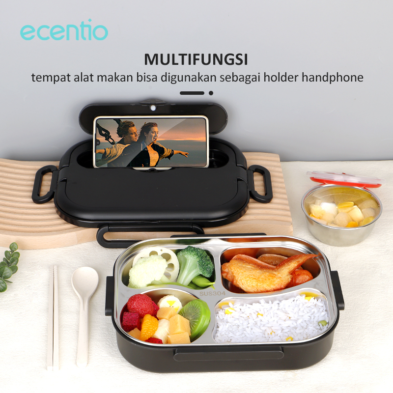 Ecentio anti-Spill Lunch Box set 304 Stainless Steel 4/5 Temperature ...
