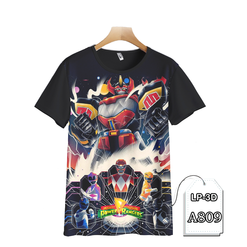Kaos Power Rangers Baju Anak Mighty Morphin Power Rangers Serial TV ...